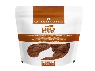 Bio henna natural dye for long hair caramel brown | Biodama